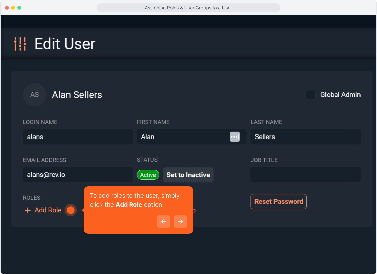 How To Guide: Assigning Roles and Groups to Users - Rev.io PSA ...
